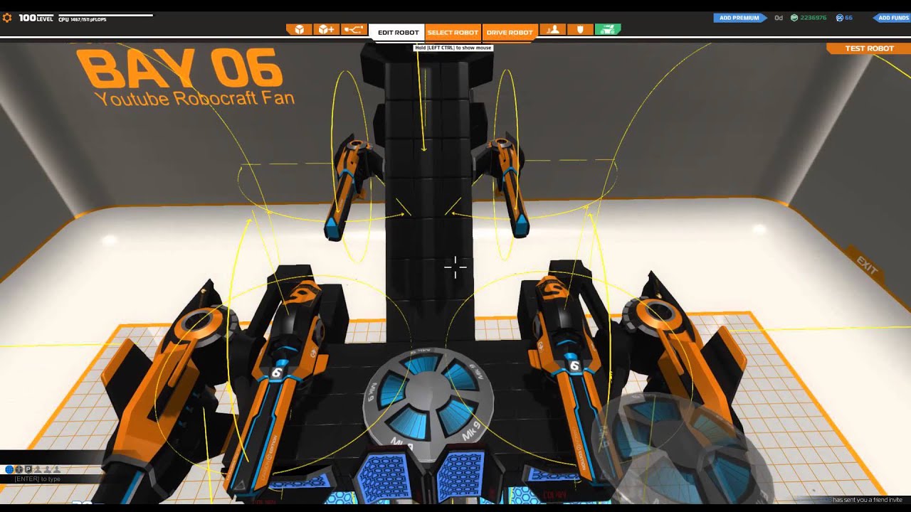 Robocraft tutorial + gameplay - Mech with 3 big MK-X Guns - YouTube