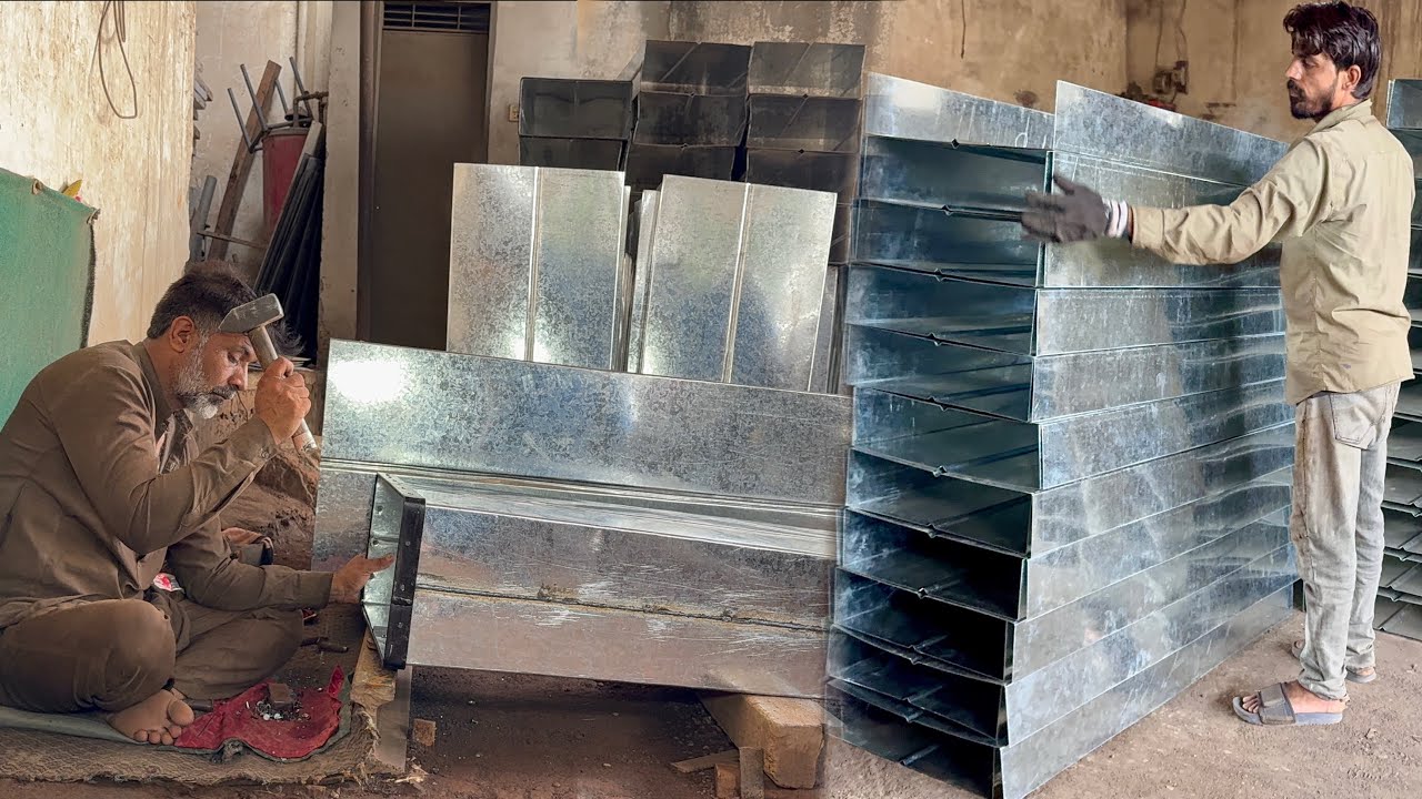 Amazing Process of Making Ice Block from Metal Sheet | Factory Mass ...