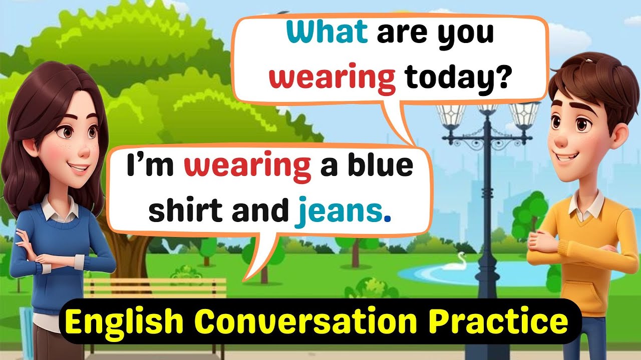 Simple English Conversation Practice: Talking About Clothes - YouTube