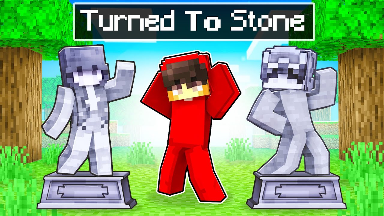 My Friends were TURNED TO STONE in Minecraft! - YouTube