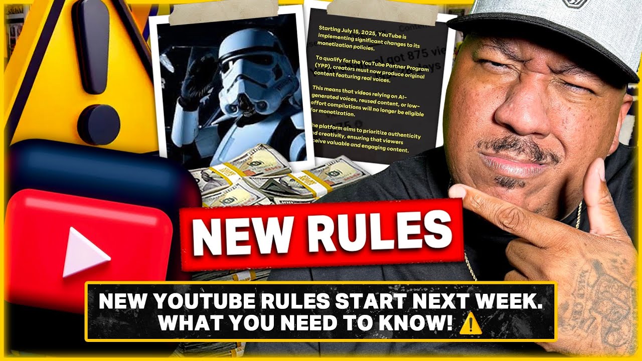 NEW YouTube Rules Start NEXT WEEK. What You NEED To Know! ⚠️ - YouTube