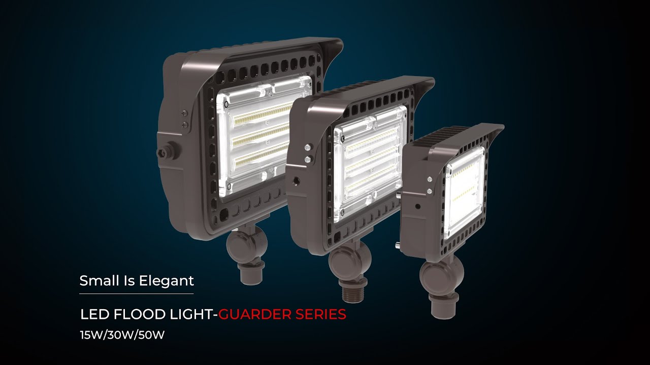 LED flood light GUARDER Series from LongSun - YouTube