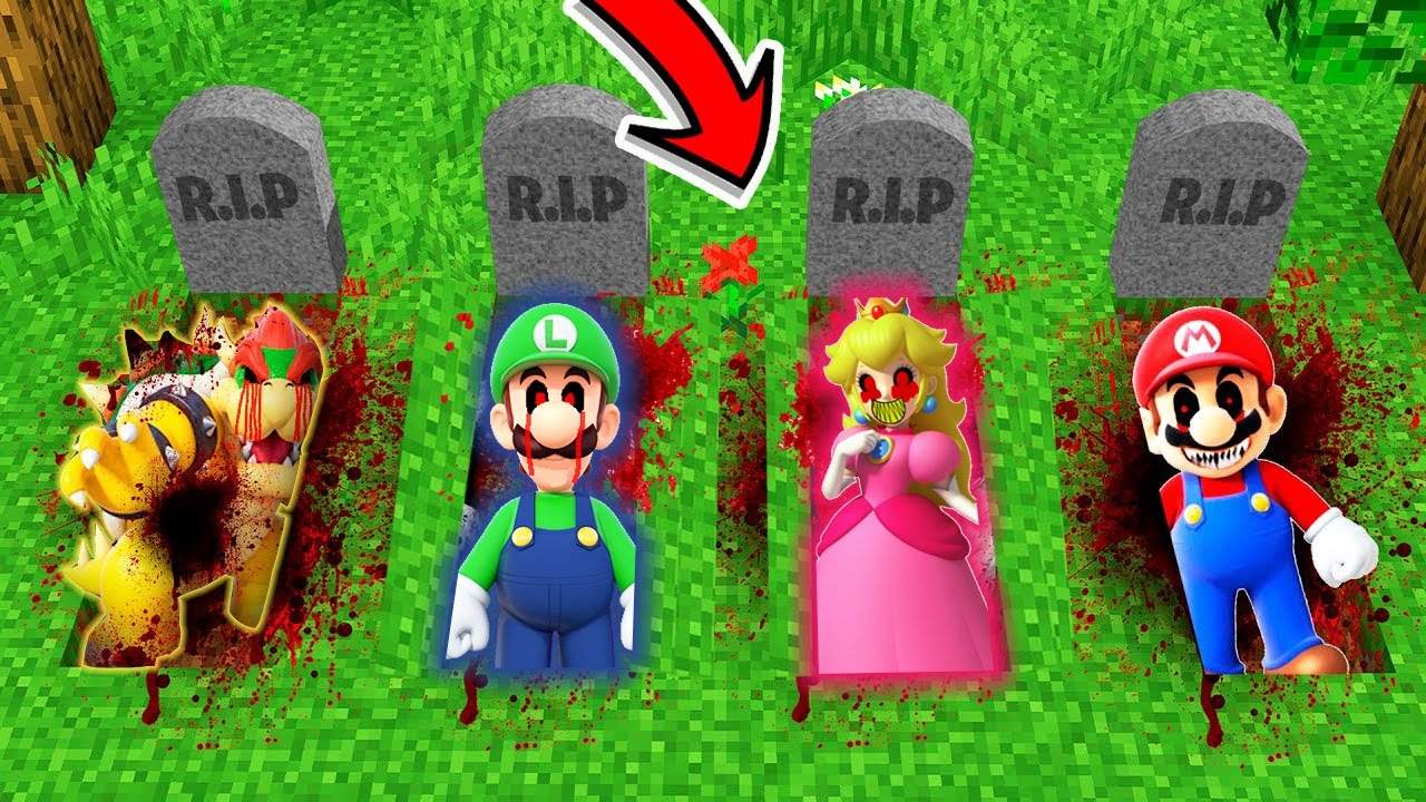 WÄHLST DU FALSCHES *Neue* MARIO GRAB, STIRBST DU 😢 in Minecraft - YouTube