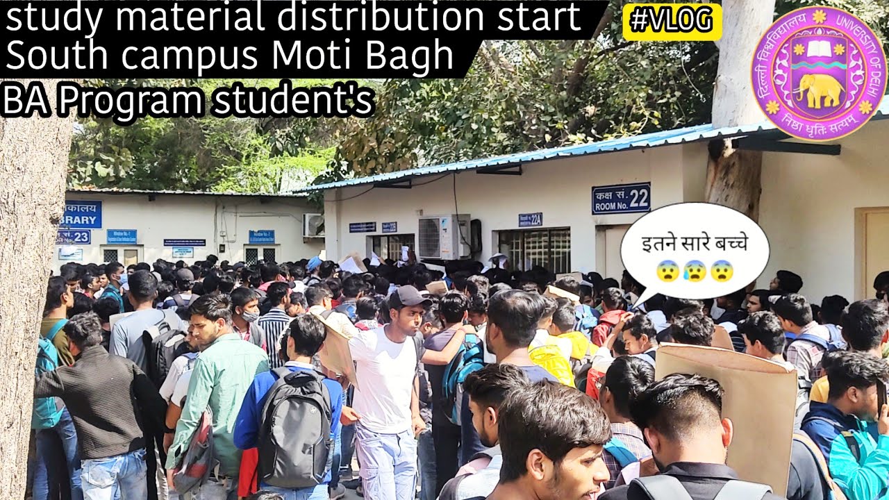 DU Sol Books vlog Moti Bagh। South Study centre moti bagh।1st sem। finally books milegi - YouTube