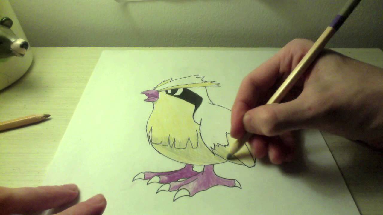 Drawing all the Pokemon: Number 16 Pidgey - YouTube