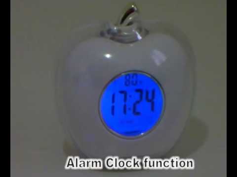 Apple Shape Gadget Digital Talking Clock - YouTube