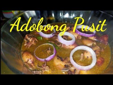 Adobo Squid with Oyster Sauce/ Filipino Style Recipe/ Simple Cooking ...