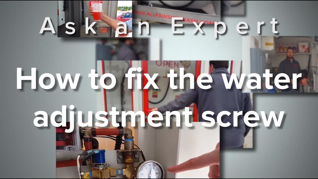 Ask an Expert: How to fix the flow adjustment screw - YouTube