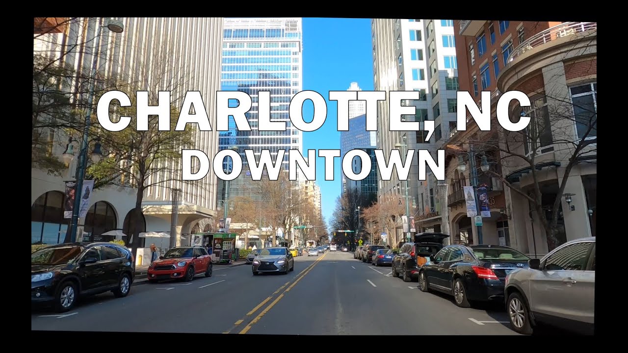 Charlotte, NC - Driving downtown 4K - YouTube