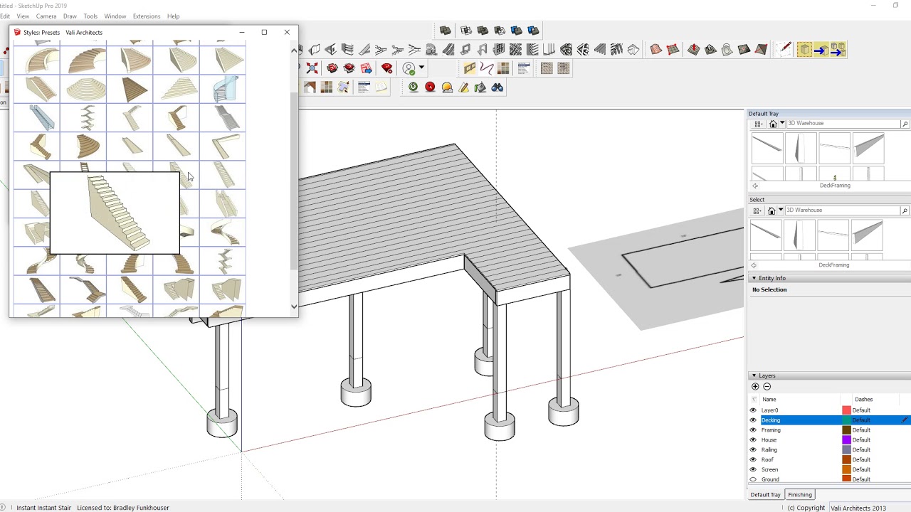 Sketchup Deck Construction Document Sample - YouTube