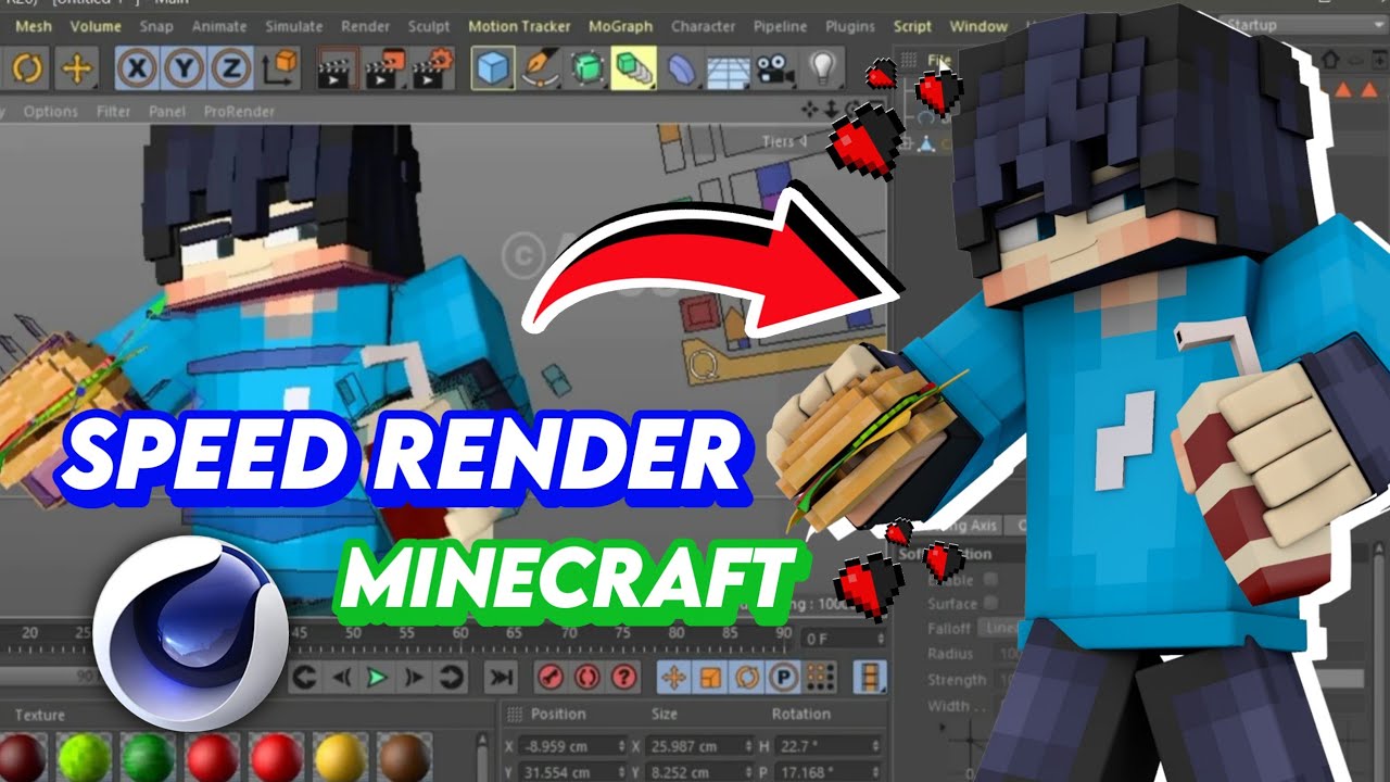 Speed Render by me || Minecraft Render C4D - YouTube