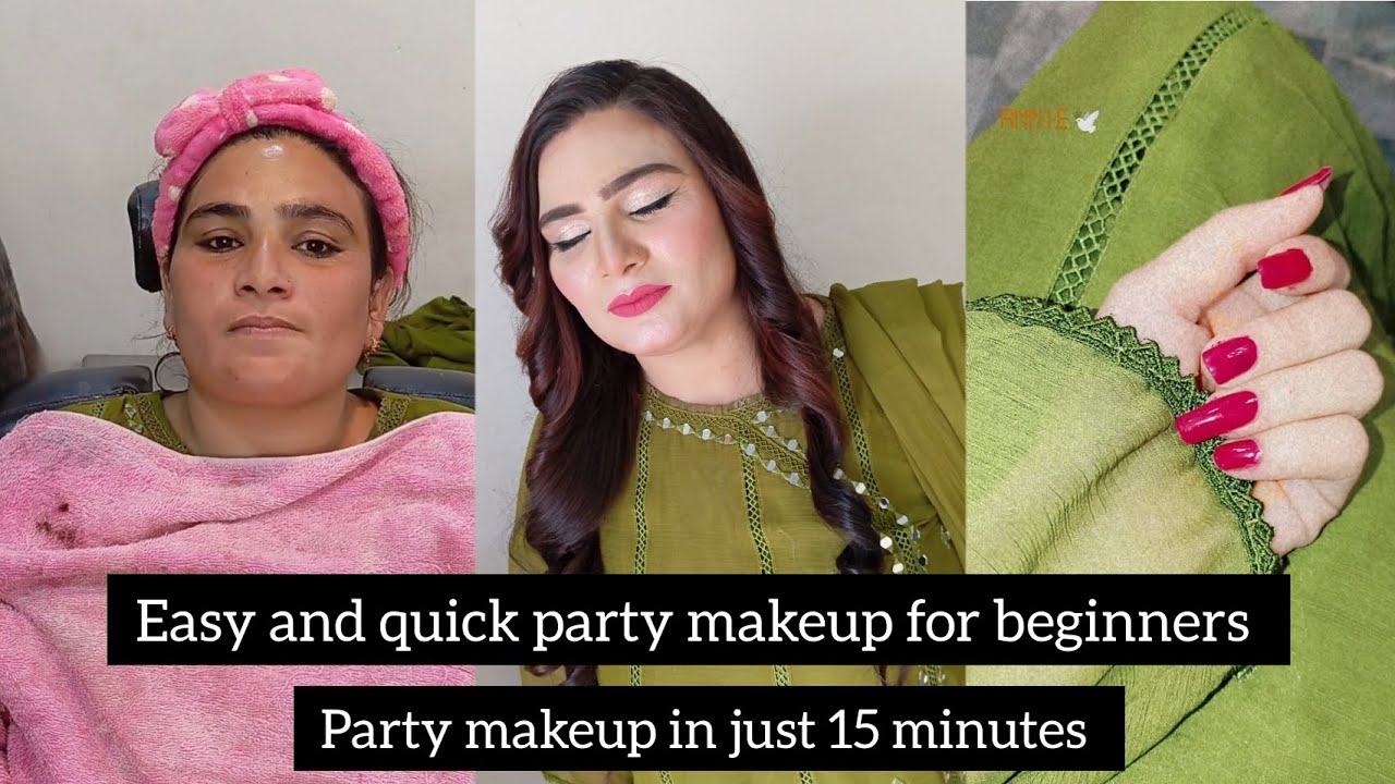 quick and easy party makeup tutorial for beginners party makeup in just ...