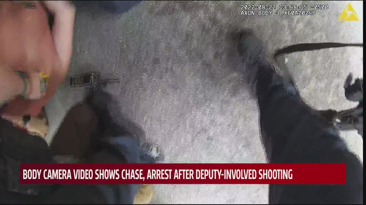 Body cam video shows chase, arrest after two deputies shot in OKC - YouTube