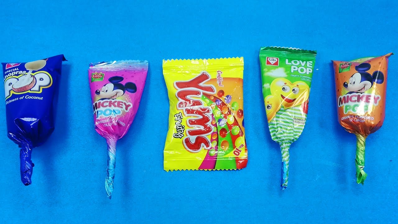 Learn Colour with Lots Of Lollipop and Yums Sweets Rainbow Lollipops ...