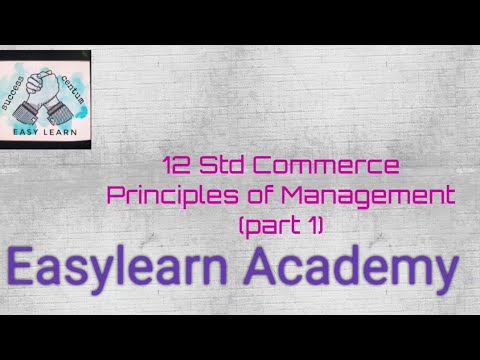 12 std commerce book Principles of Management(part 1) - YouTube