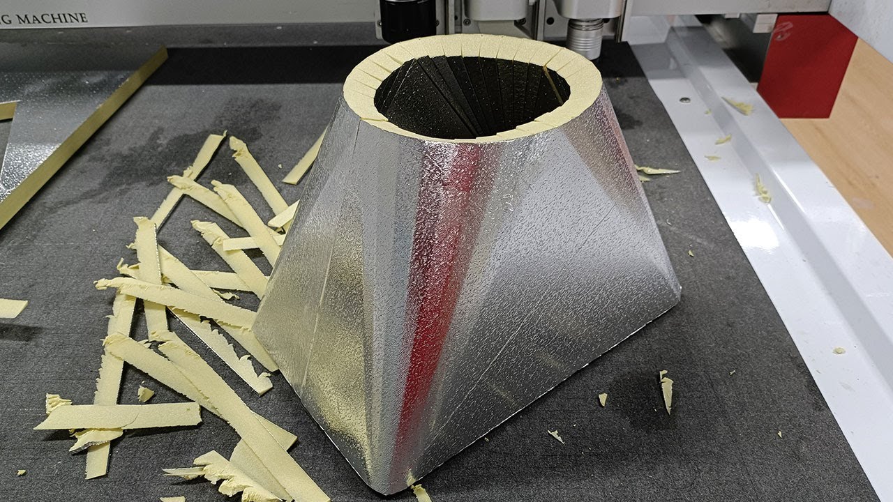 Pre Insulated Duct Cutter | Phenolic Board Aluminum Foil Duct Cutting ...