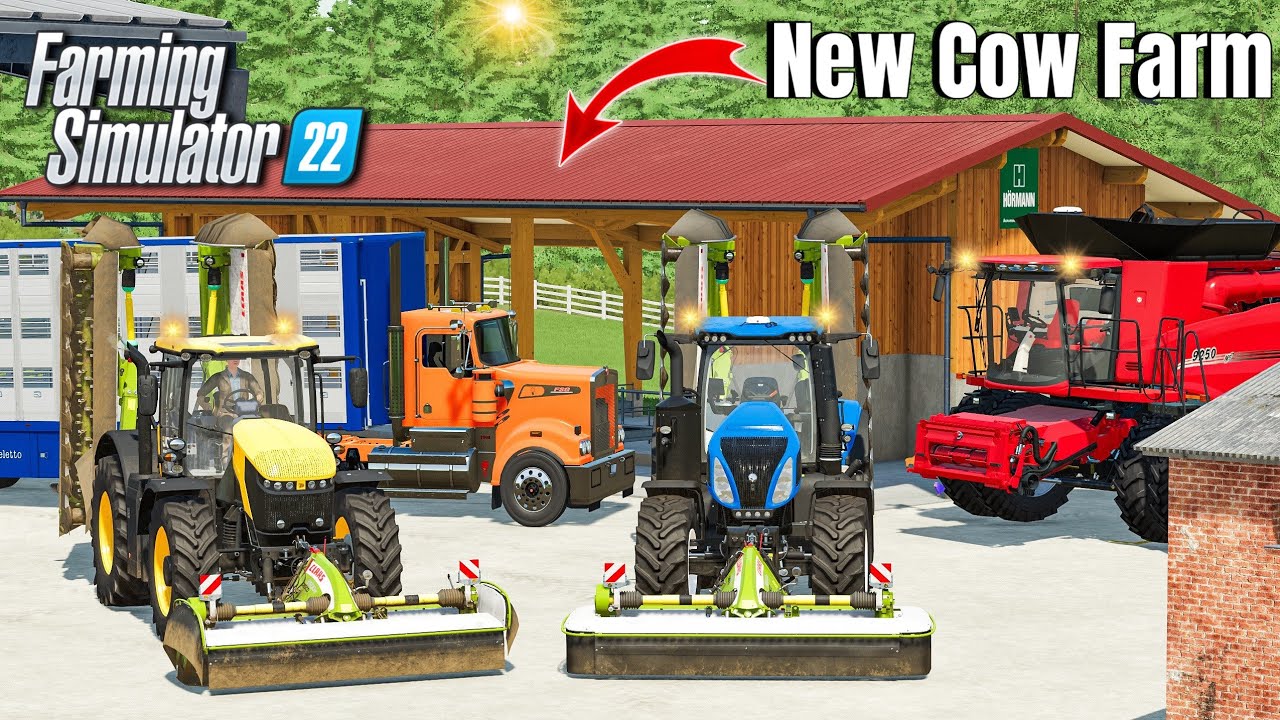 CLAAS MOWERS WITH NEW HOLLAND & JCB FASTRAC TRACTORS IN FS22 | FS22 ...