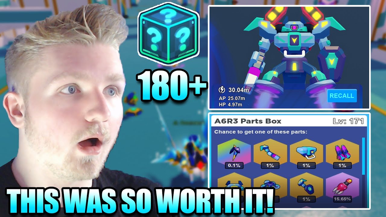 OPENING 180+ A6R3 MECH PART BOXES in Bot Clash (Roblox) - YouTube