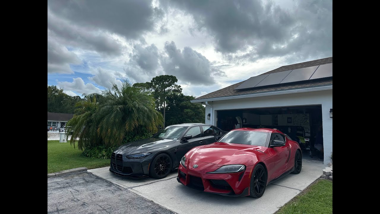 FBO G80 M3 VS MY STOCK SUPRA... after I work on my drift 300zx - YouTube