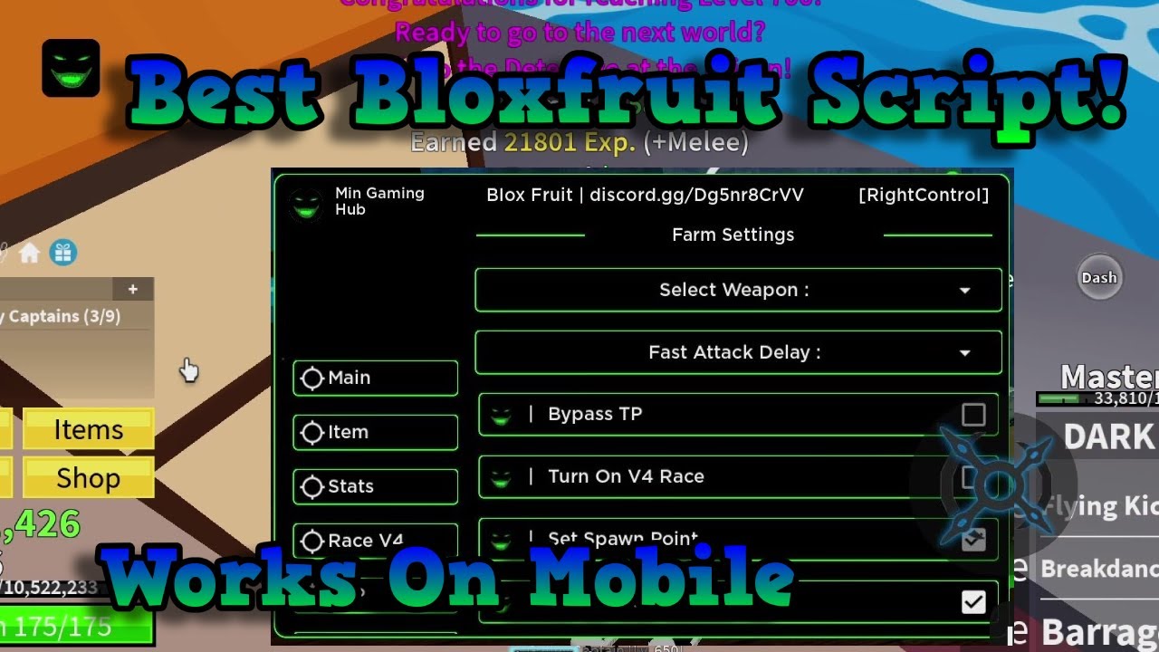 THE BEST BLOXFRUIT SCRIPT ON MOBILE - YouTube