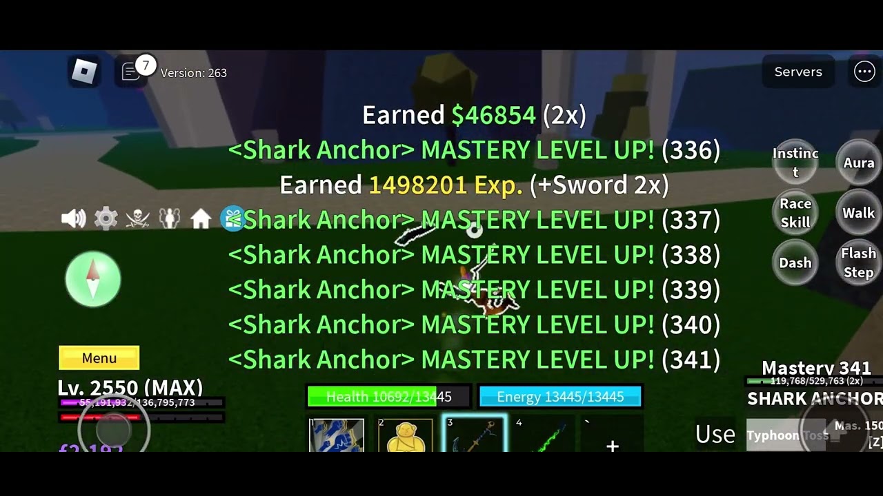 Getting 350 mas on shark anchor - YouTube