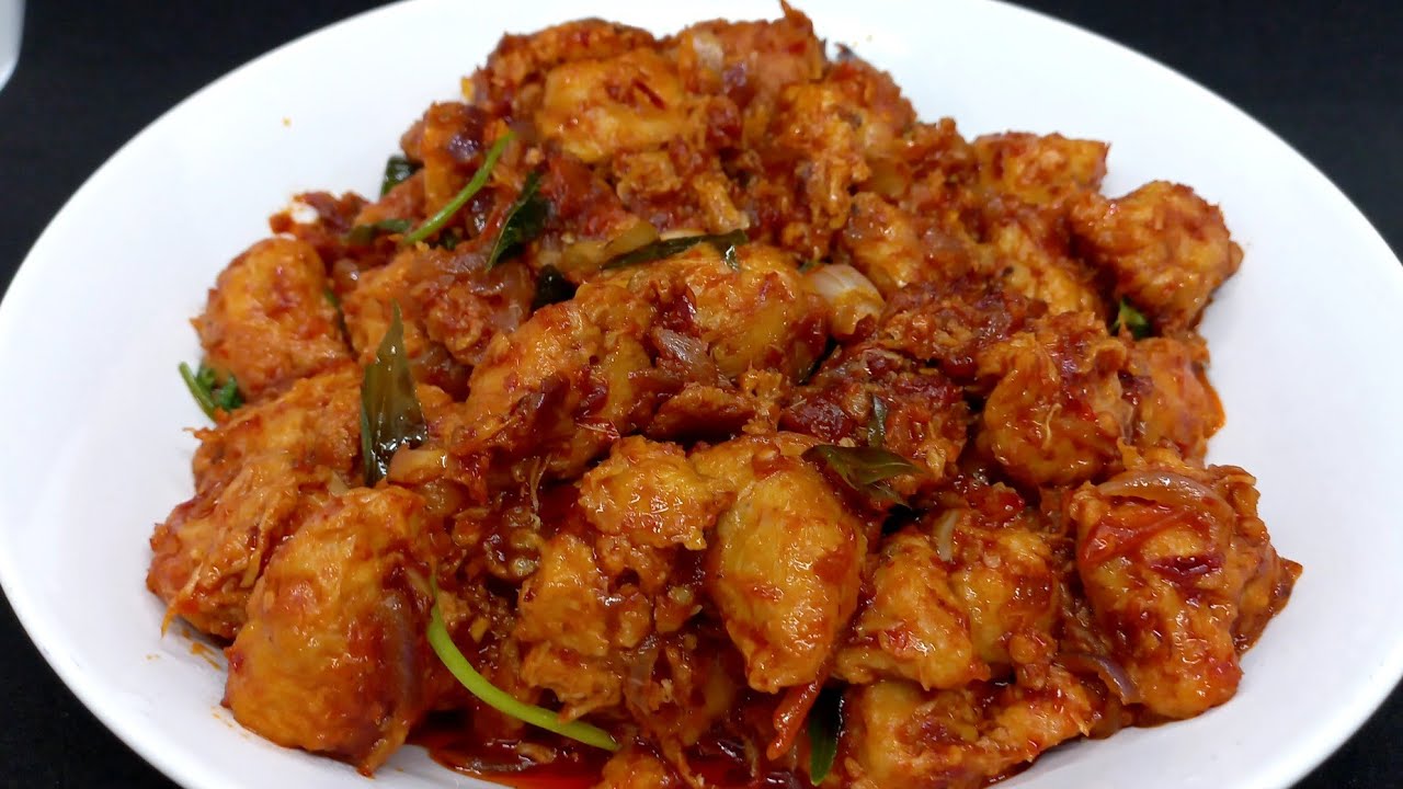 Vegetarian Chicken Sambal - YouTube