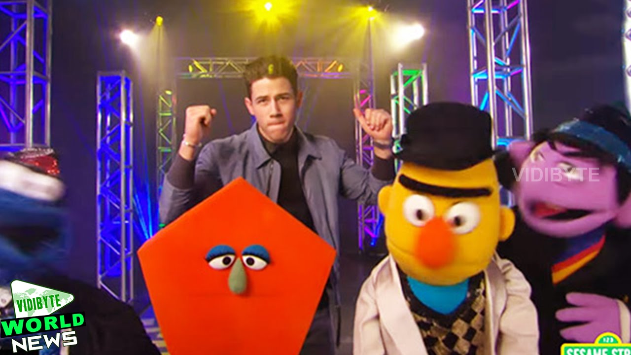 Nick Jonas Performs ‘Check That Shape’ Song with Sesame Street ...