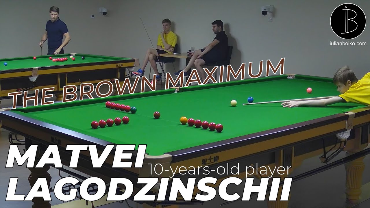 THE BROWN 🟤 MAXIMUM | Matvei Lagodzinschii 102 | Snooker Training ...