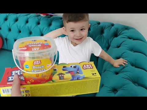 Kerem Asil Renkli oyun hamuru ve eğlenceli şekiller çocuk oyunu Kinder toybox araba maşa Pepe 🤗🥳💯
