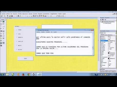 TUTORIAL SELECCIONAR COLORES EN VISUAL BASIC - YouTube