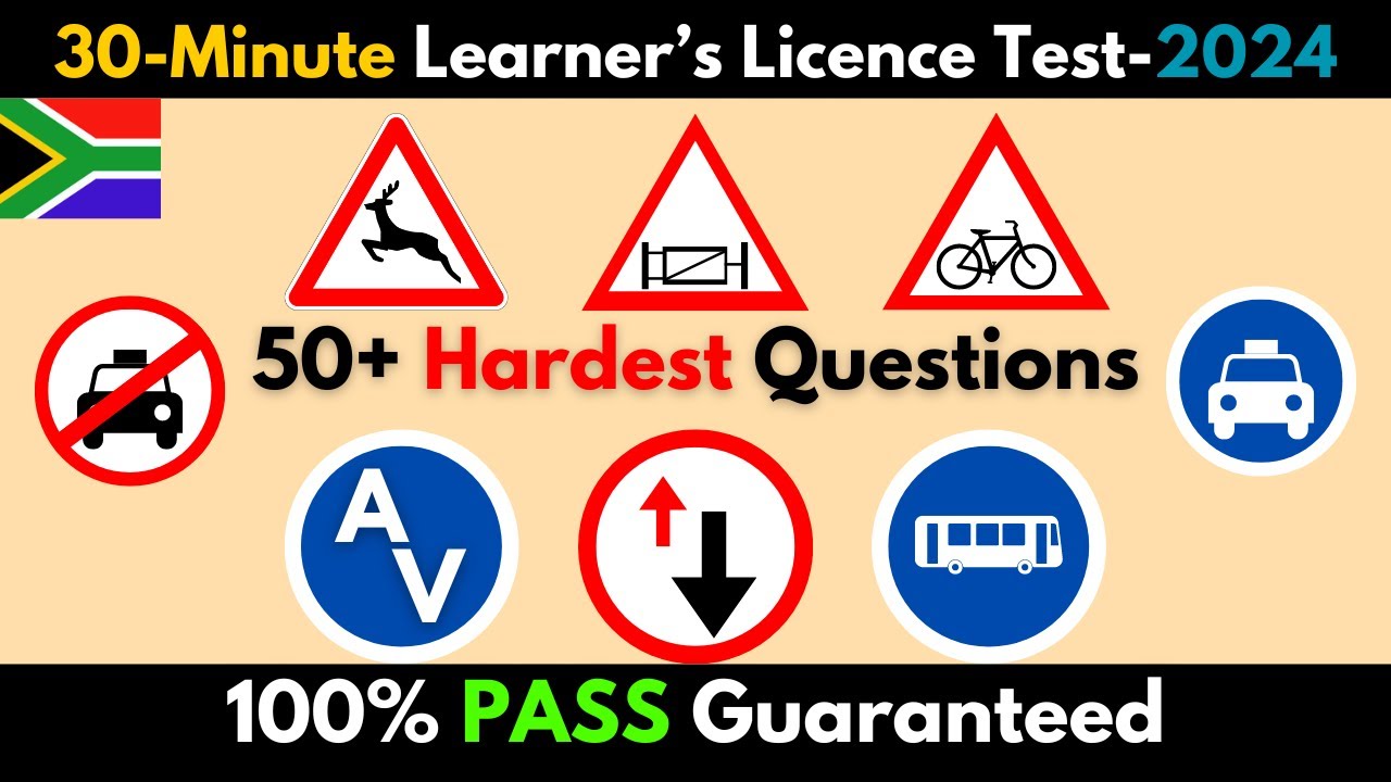 30 Minutes of Tough Learner's License Test Questions - Can You Pass ...