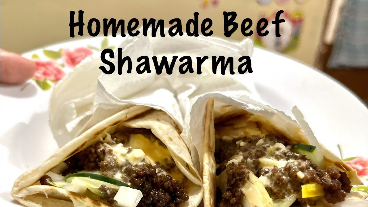 Homemade Beef Shawarma 🌮🤤 - YouTube