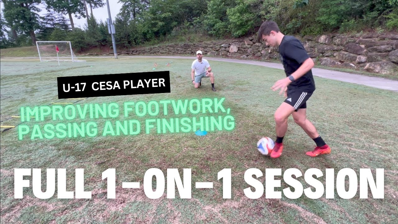 Full 1-on-1 Soccer Training Session U17 CESA Player | Improving ...