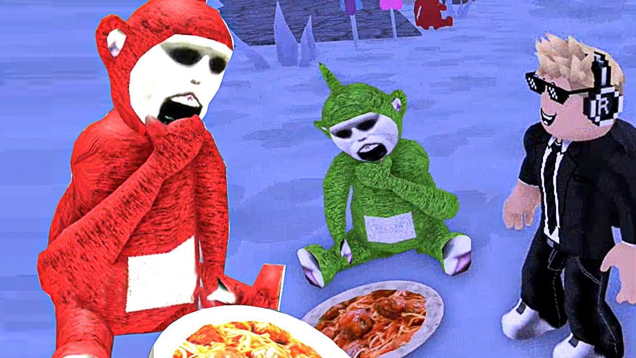이번엔 배고픈 텔레토비의 밥그릇을 뺏어야 한다?! | 로블록스 헝그리 뚜비(Hungry Tubbies) - YouTube