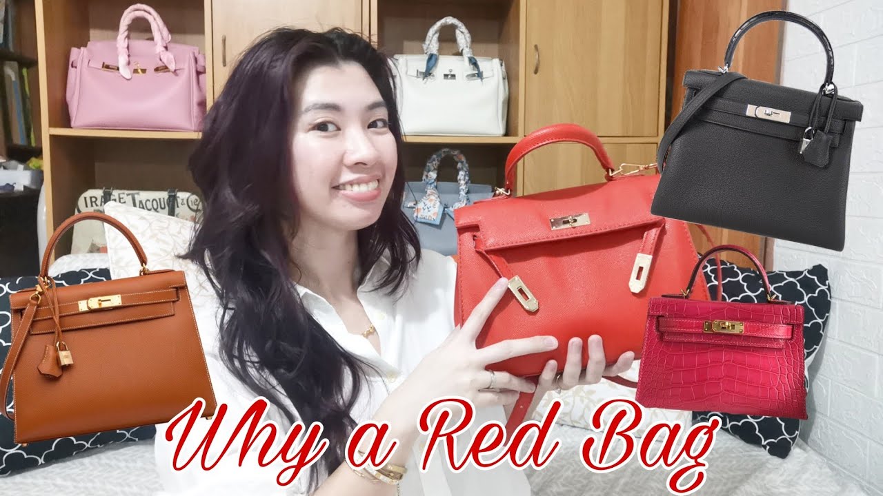 My Red Kelly ♥ | Bag Review | What fits in my Kelly Bag - YouTube