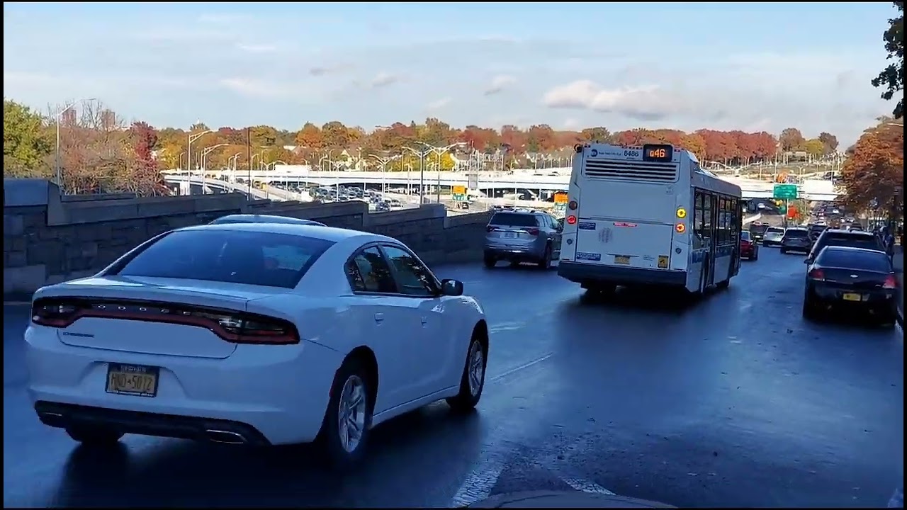 MTA: Q46 + QM5 bus action - YouTube