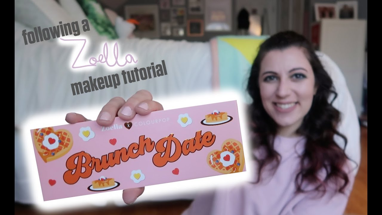 Following along with a Zoe Sugg makeup tutorial! | Zoella x Colourpop ...
