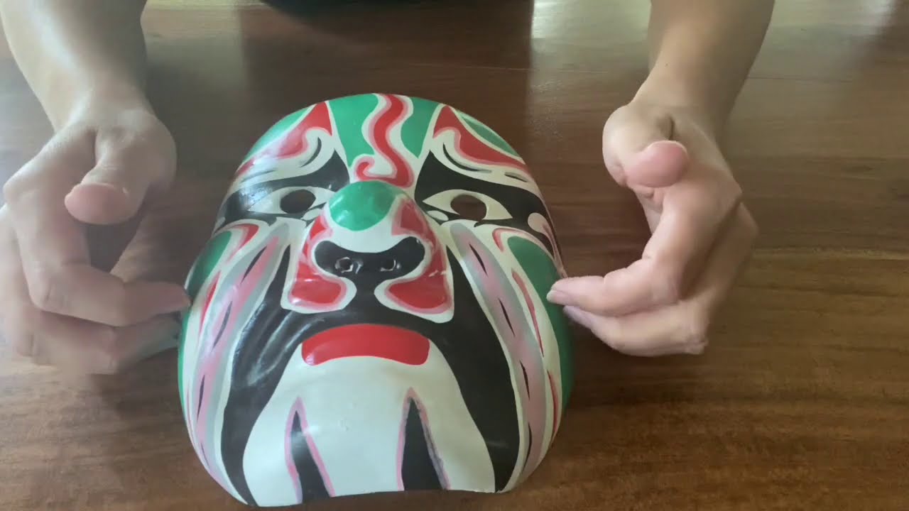 ASMR | Light tapping and tracing Masks 🎭 - YouTube