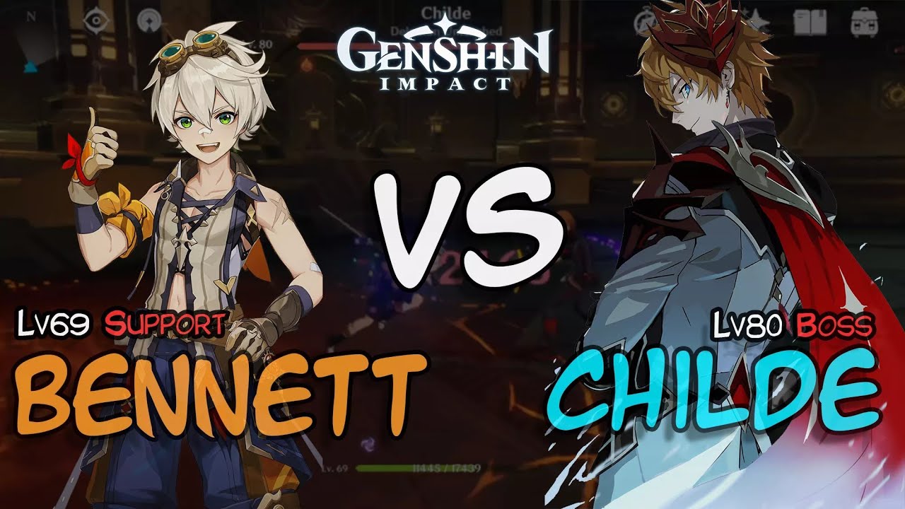 Bennett Vs Childe - SOLO NO FOOD NO BUFF | GENSHIN IMPACT - YouTube