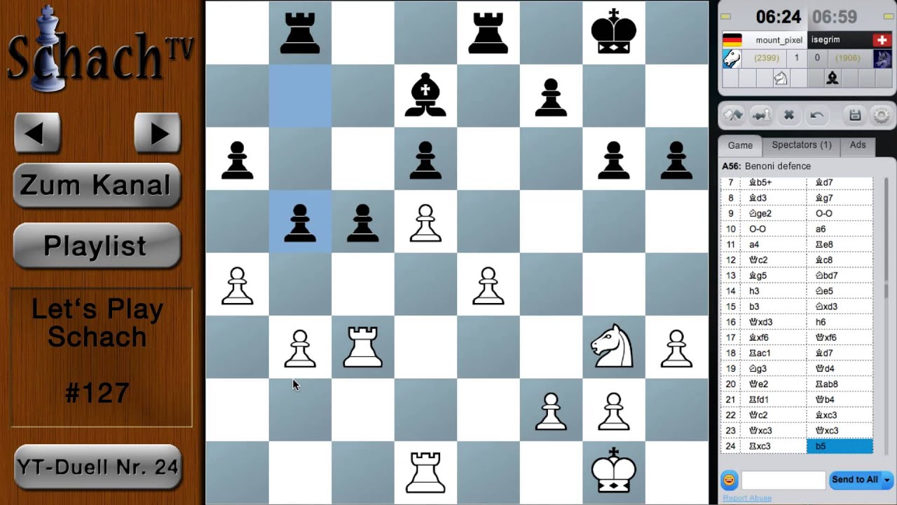 Let's Play Schach #127 - YouTube-Duell Nr. 24 - YouTube