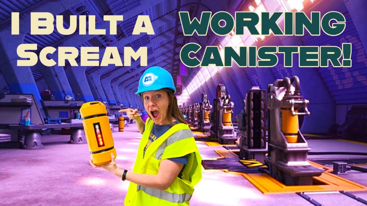 I Built a WORKING Monsters Inc. Scream Canister! - YouTube