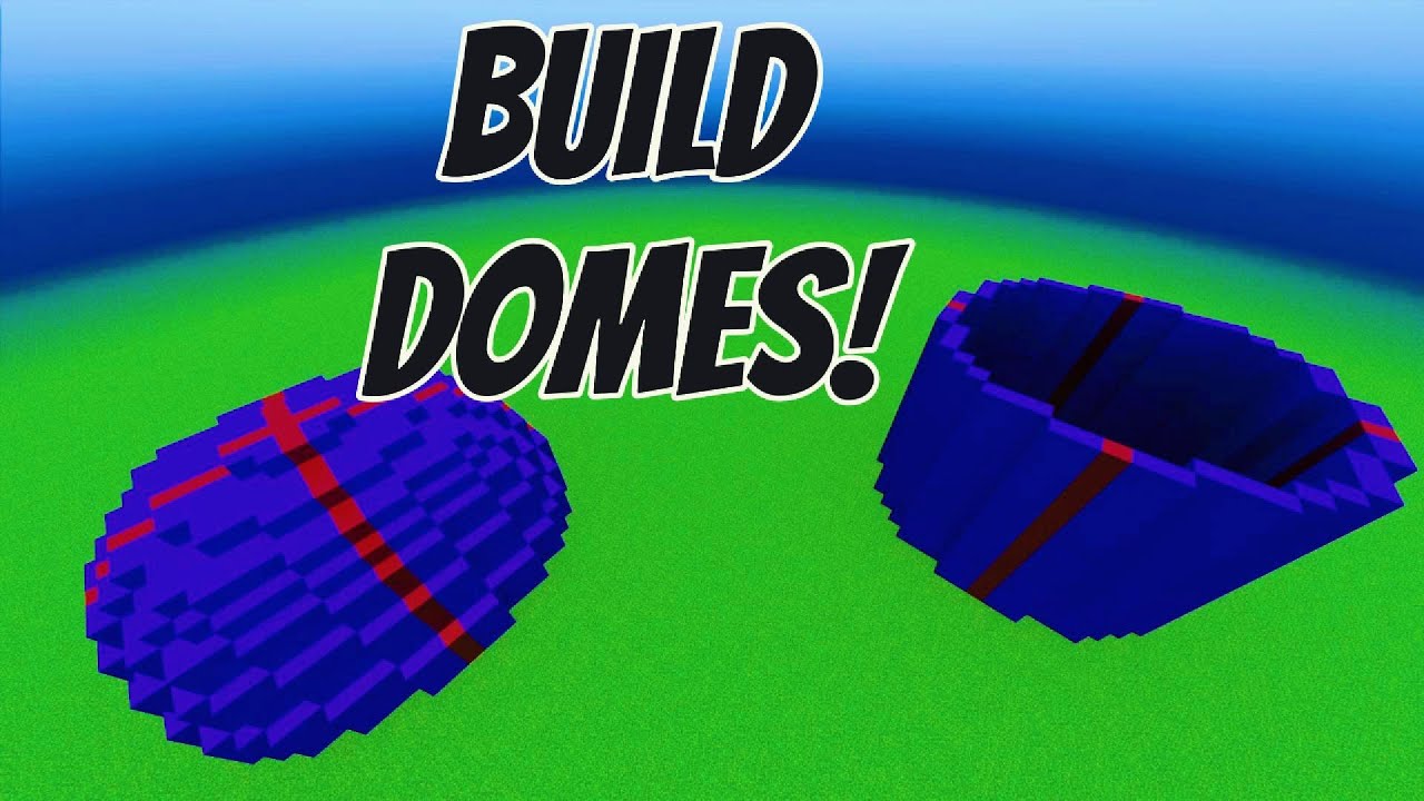 How to Easily Build Domes and Cylinders in Minecraft - YouTube