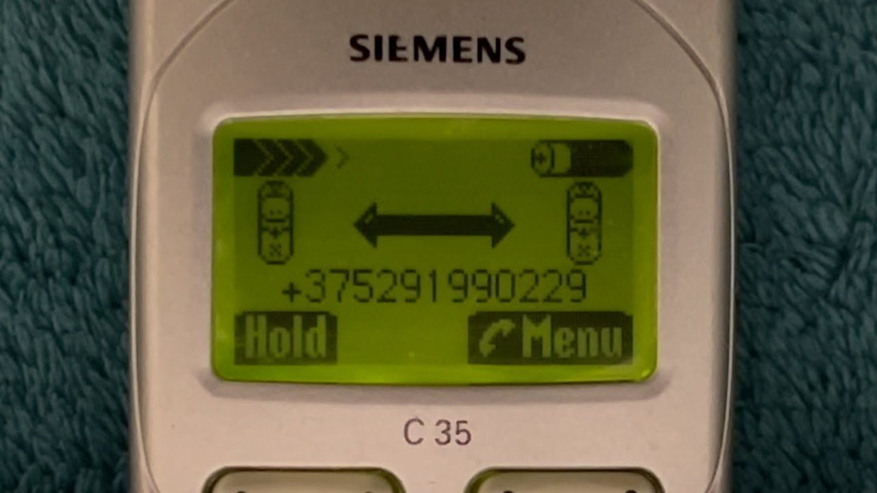 Siemens C35 calling and creating contact - YouTube