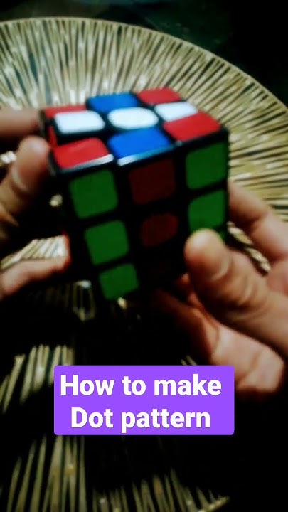 how to make dot pattern in 4 moves on 3x3 rubik's cube #cube #subscribe #like - YouTube