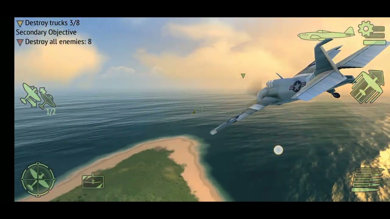 destroying enemy's goods [ww2 dog fight game] - YouTube