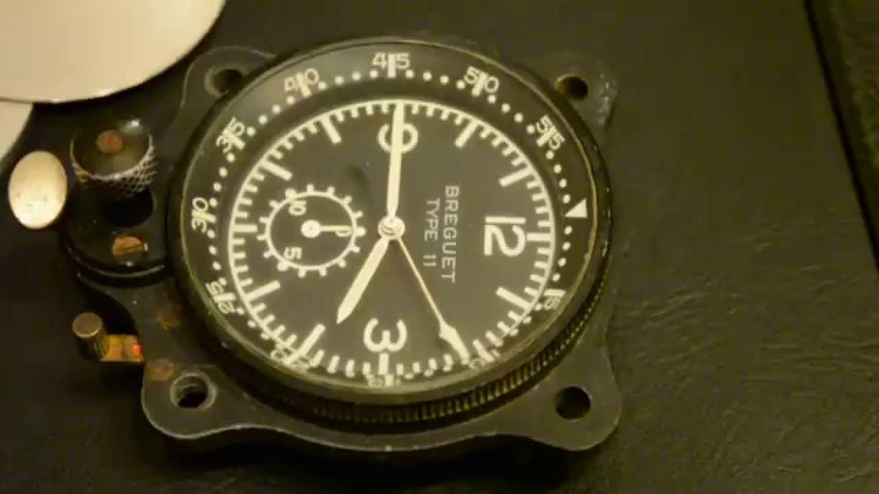 Aircraft clock" Breguet " Type 11 airplane vintage air force number ...