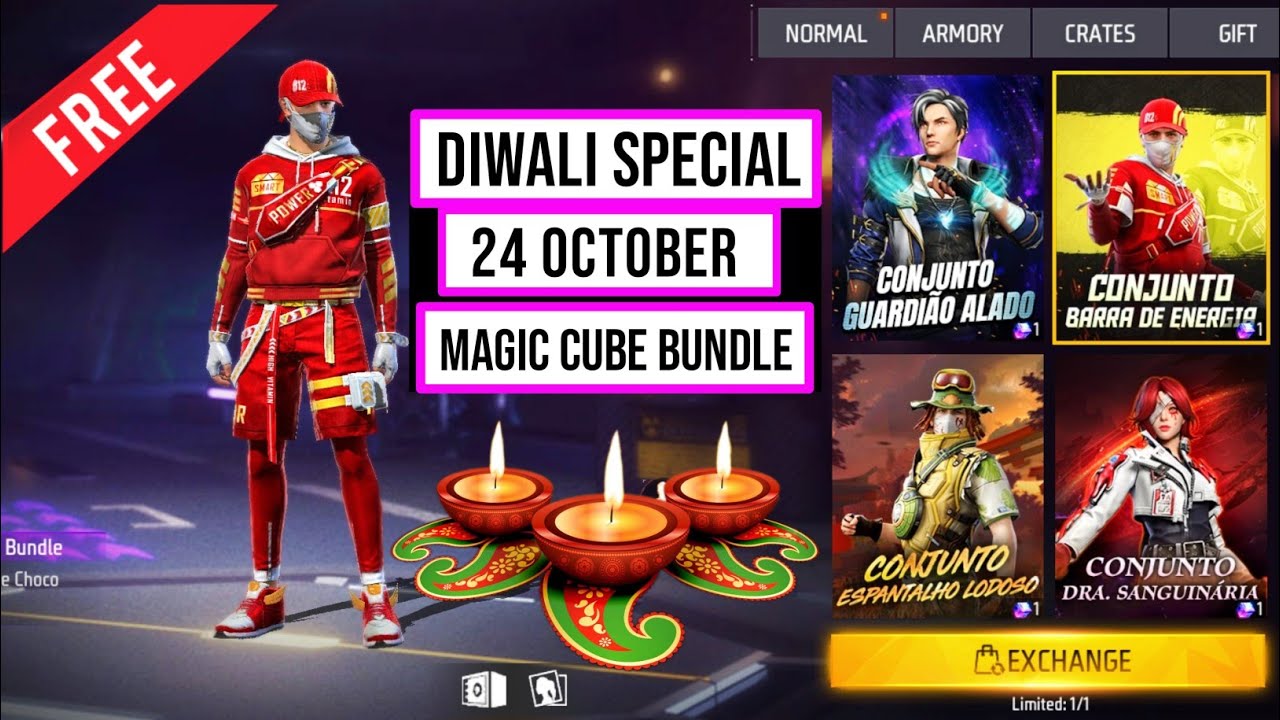 24 October Diwali Magic Cube BUNDLE Update Free Fire | Magic Cube ...