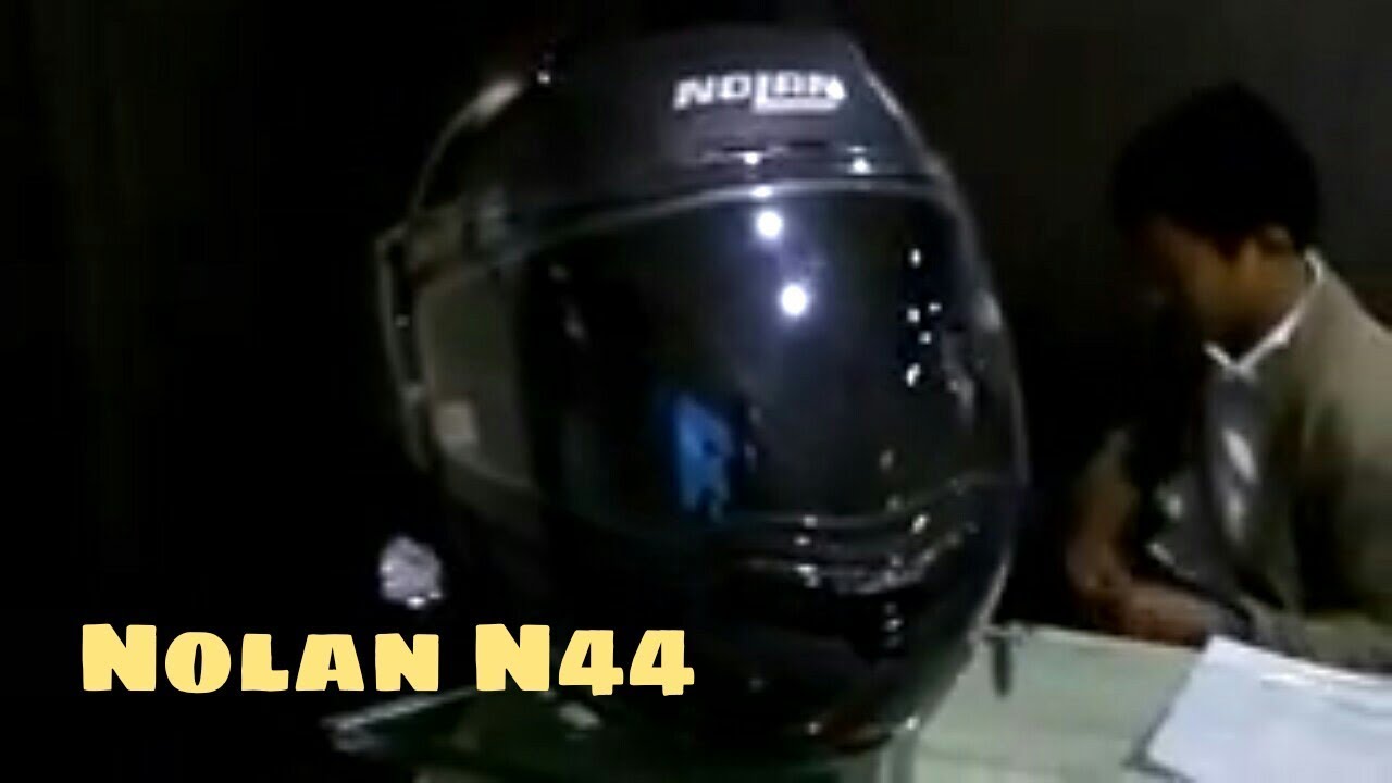 Helm Nolan N44 Grey.|•with Clear Visor. - YouTube