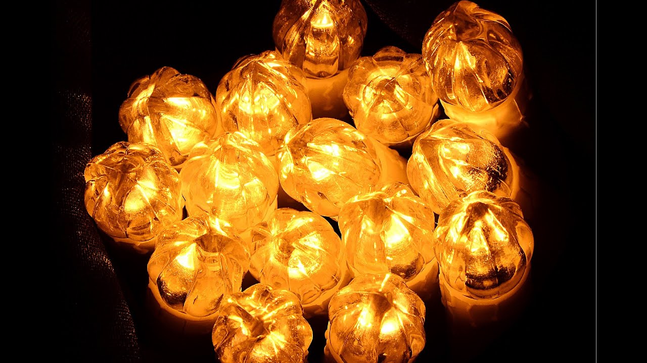 50 White Christmas Candles String Light With Static Warm White LED ...