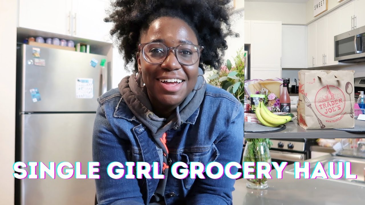 Single Girl Living on a Budget | Grocery Haul for One | Adulting in ...